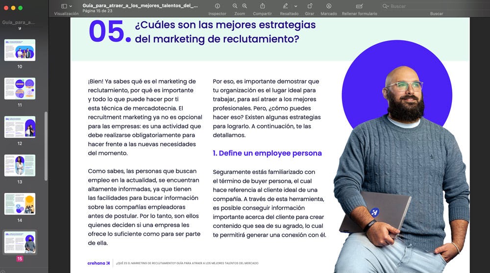 Guía sobre el marketing de reclutamiento en empresas grandes | Curso | Crehana