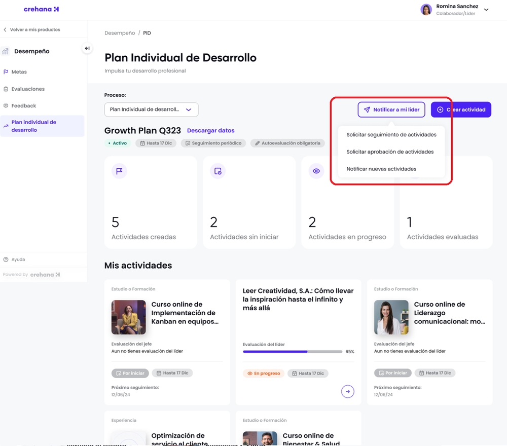 Nuevo Dashboard en el PID de Crehana | Curso | Crehana