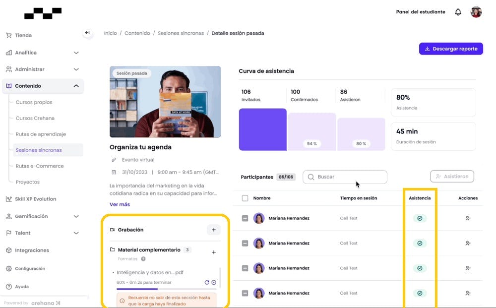 Nuevas Sesiones en vivo para capacitar a tu equipo | Crehana
